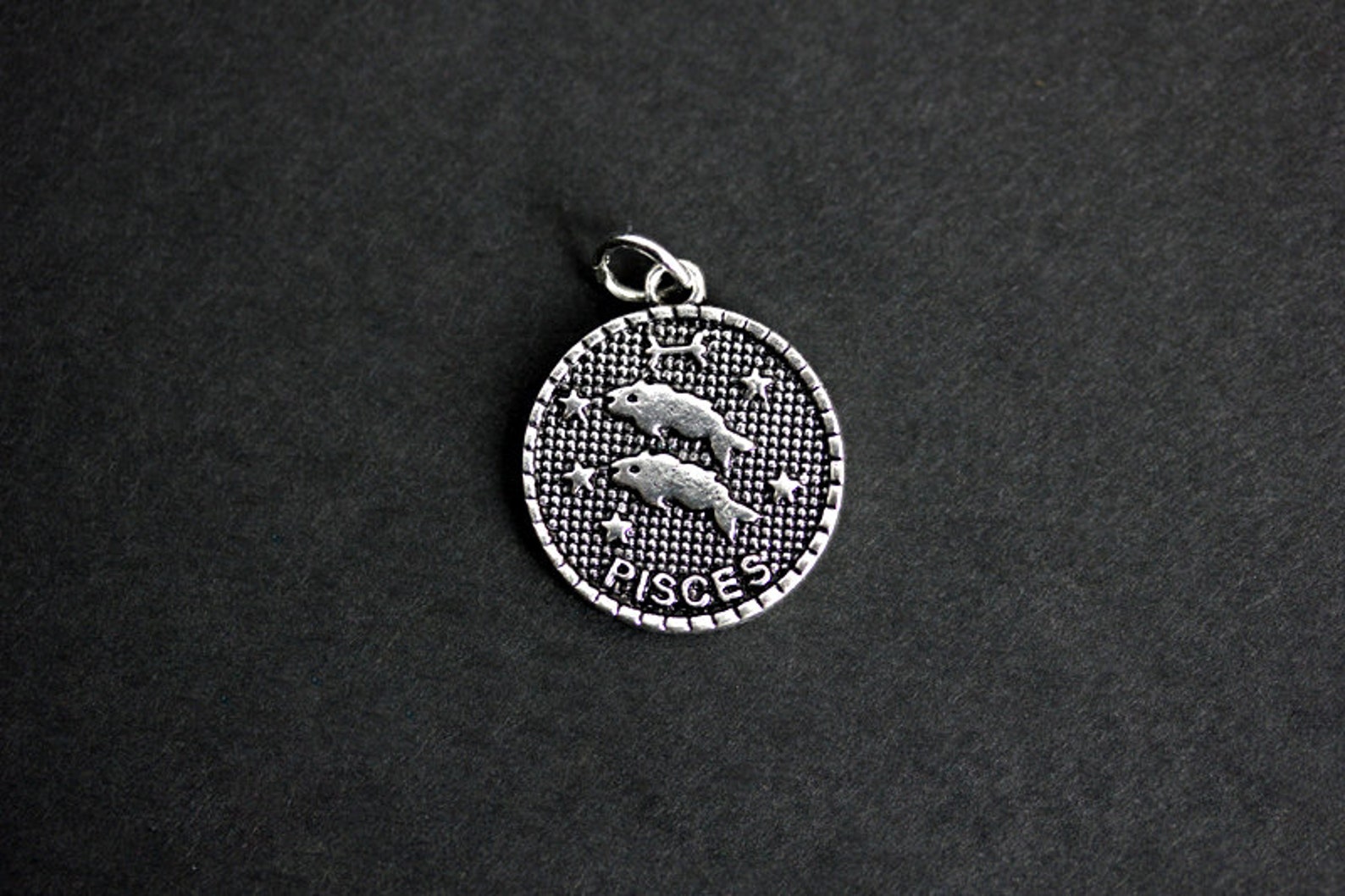 Pisces Necklace. Zodiac Necklace. Pisces Charm Necklace. - Etsy