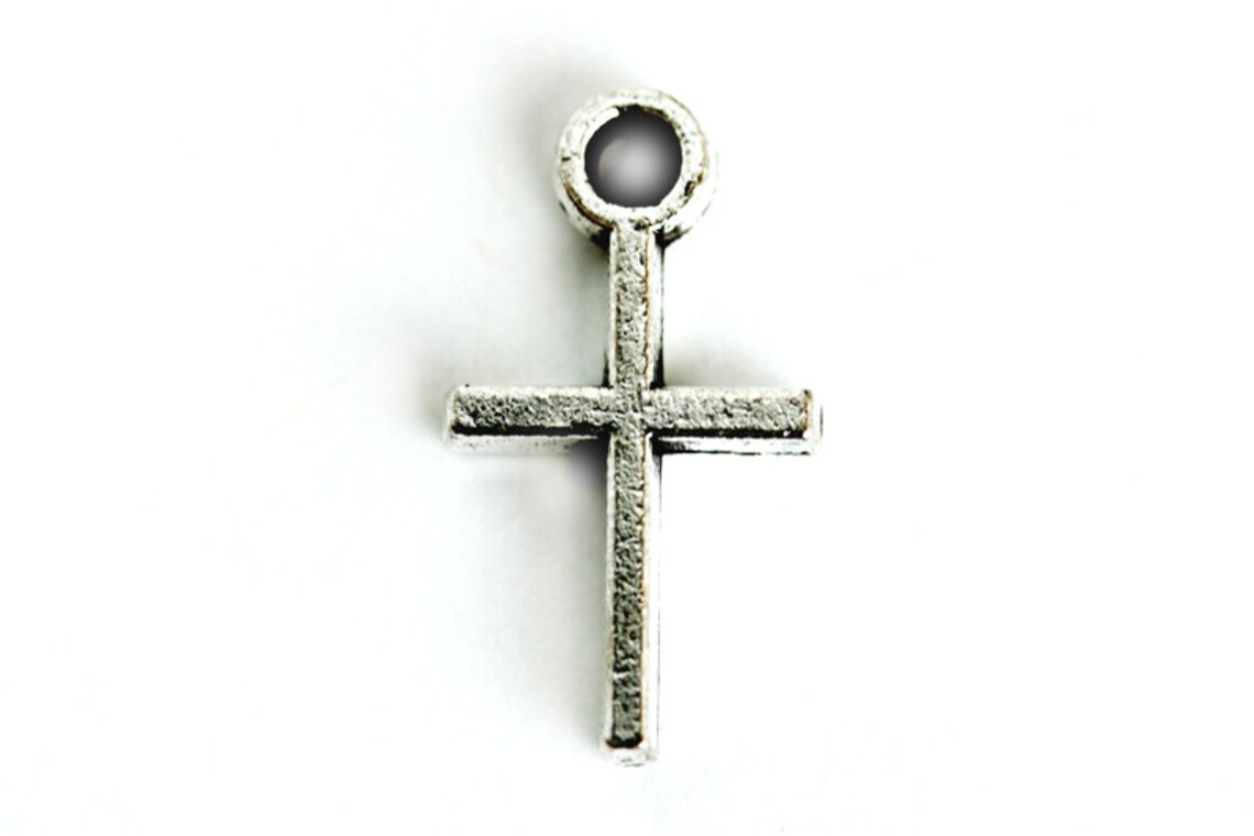 Silver Cross Charm. Add-on Charm for Bracelet Charm or - Etsy