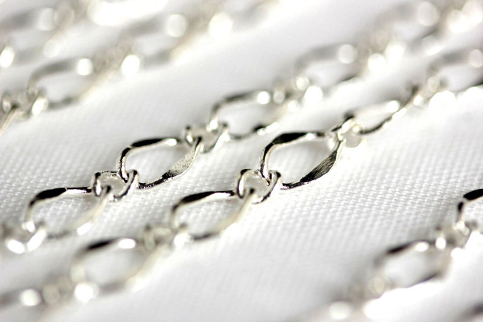 Just the Chain. Silver Plated Charm Bracelet Chain. Build Your Own ...