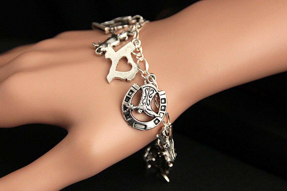 Texas Bracelet. Texas Charm Bracelet. Texas State Bracelet. - Etsy
