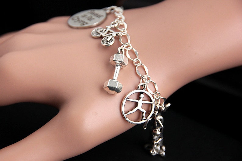 Fitness Bracelet. Weight Loss Charm Bracelet. Exercise | Etsy