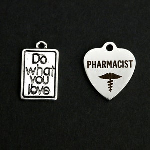 Pharmacist Bracelet. Lab Technician Charm Bracelet. Medical Lab ...