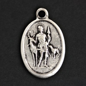 Saint Hubert Necklace. Christian Necklace. St Hubert Medal Necklace ...