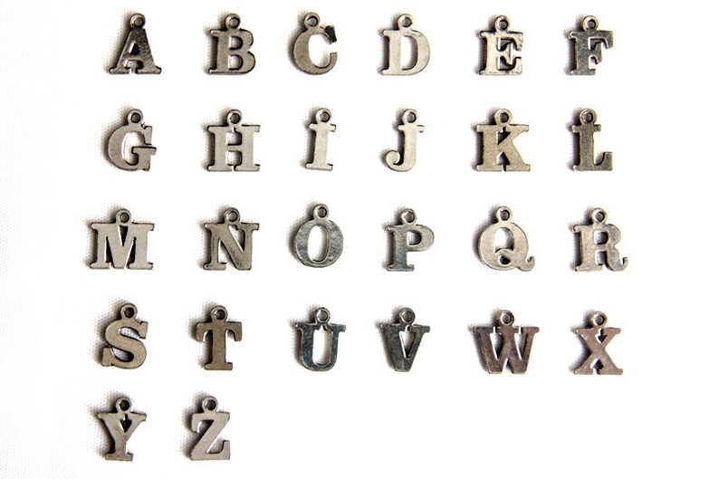 Initial Charm. Block Letter Charm. Alphabet Charm. Add-on Charm for ...