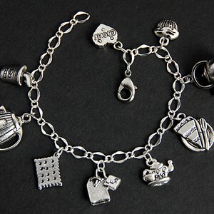 Food Bracelet. Charm Bracelet. Brunch Bracelet. Diner Dessert Bracelet ...