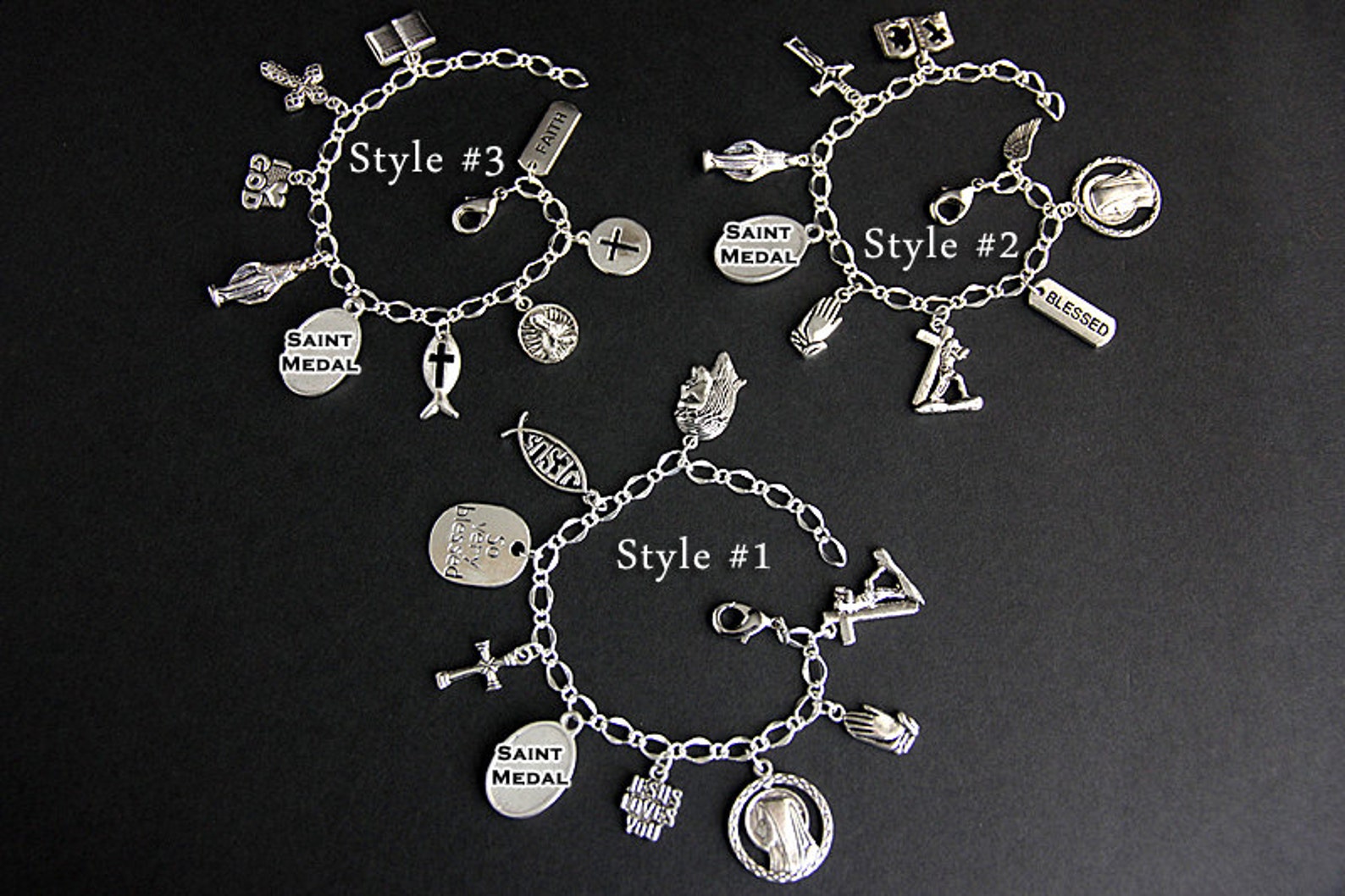 Holy Spirit Bracelet. Catholic Bracelet. Catholic Medal Charm - Etsy