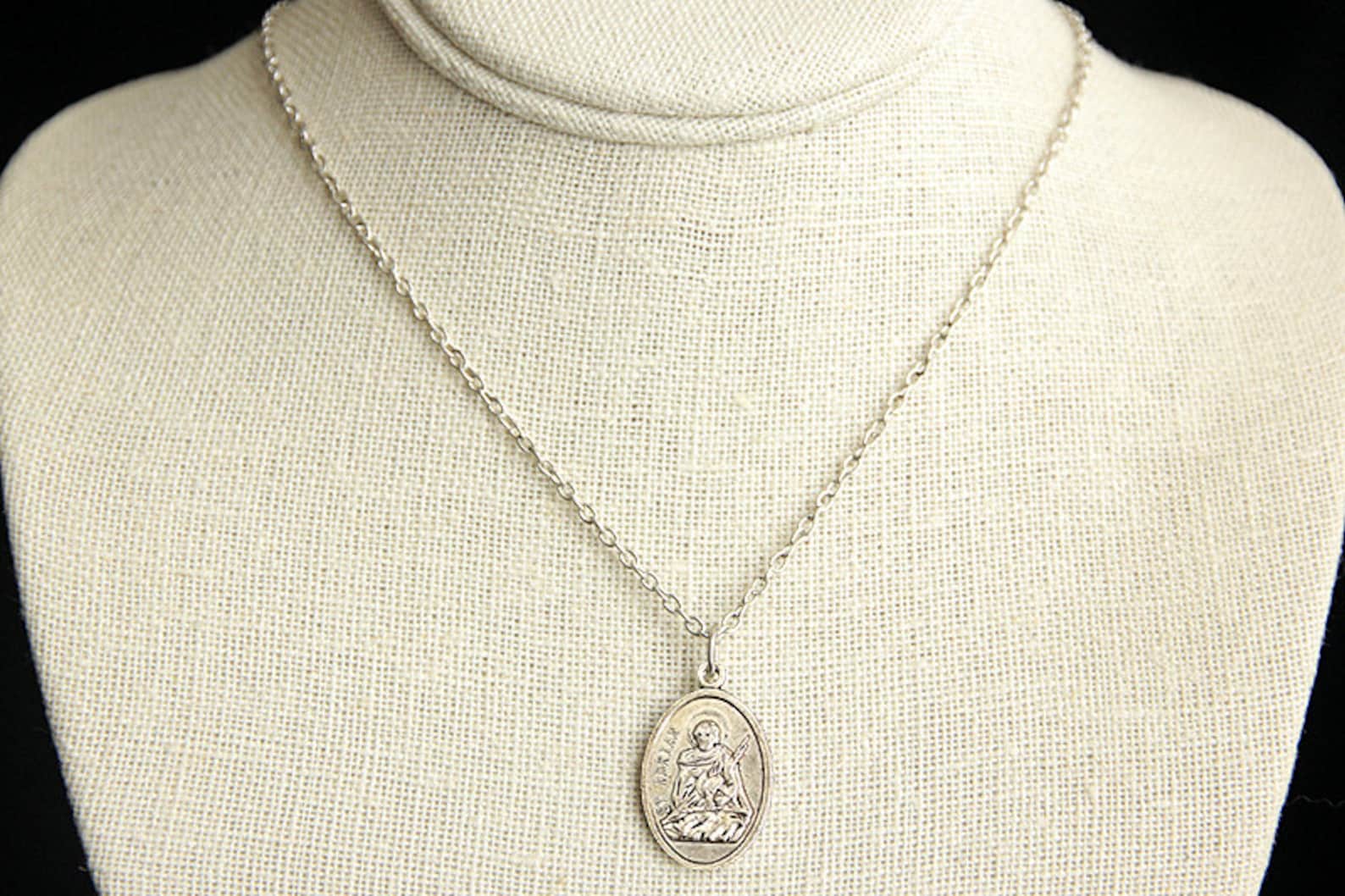 Saint Adrian Necklace. Catholic Saint Necklace. St Adrian - Etsy