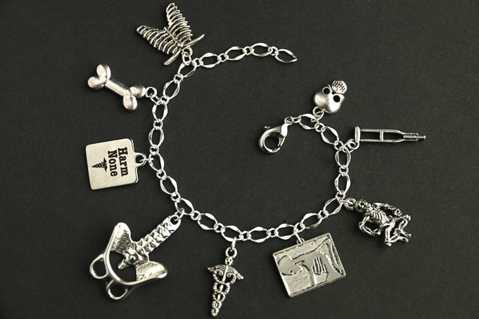 Chiropractor Bracelet. Orthopedic Doctor Charm Bracelet. Bone - Etsy