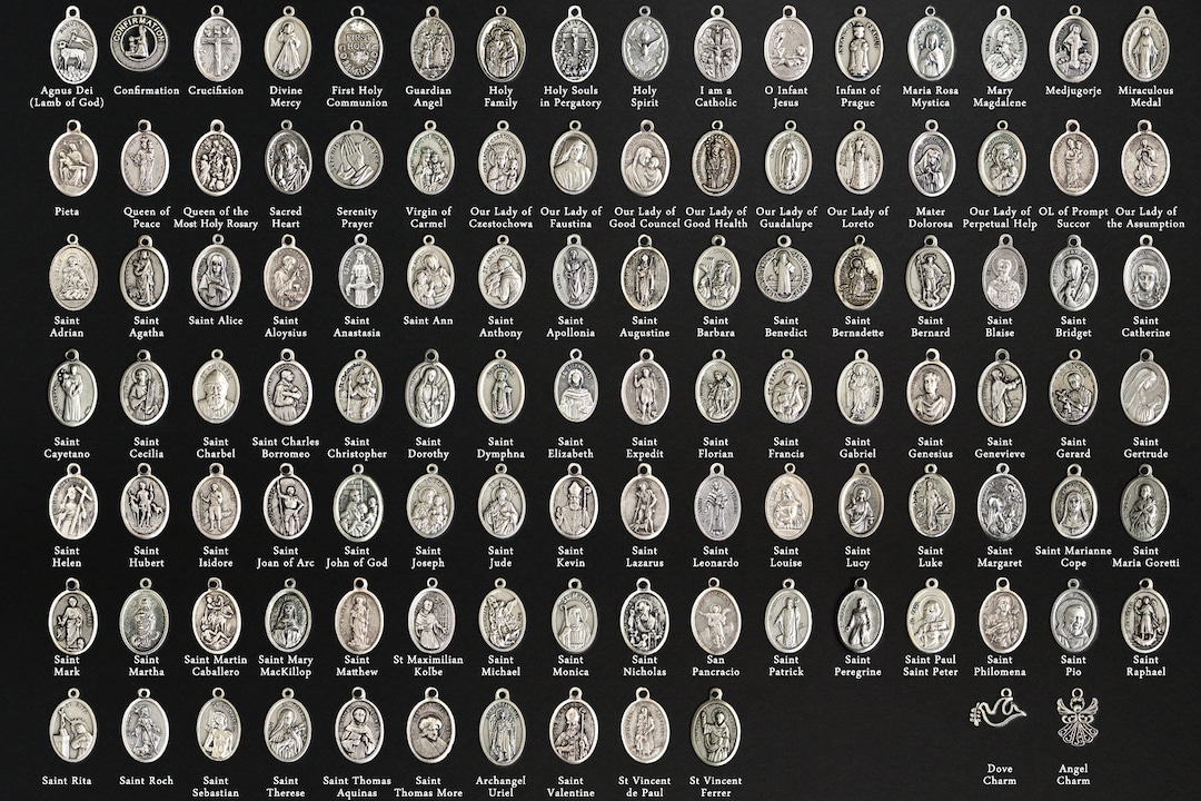 Catholic Saint Medal. One Add-on Charm for Bracelet Charm or Necklace ...