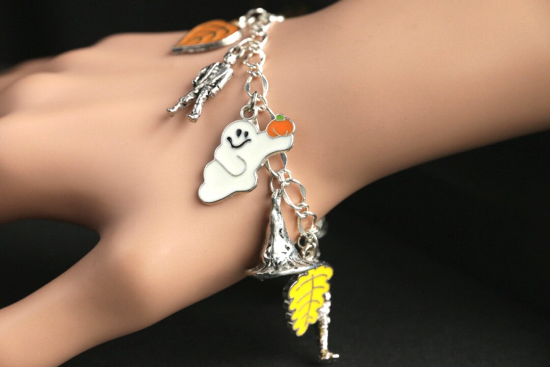 Trick or Treat Bracelet. Halloween Bracelet V3. Autumn Bracelet ...