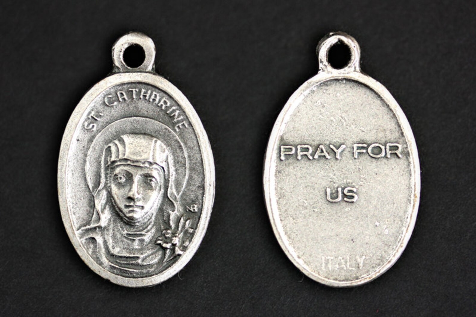 Saint Catherine Necklace. Christian Necklace. St Catherine | Etsy