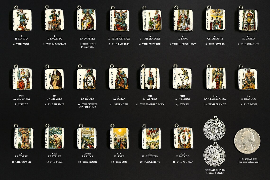 Tarot Bracelet. Tarot Charm Bracelet. Divination Bracelet. | Etsy