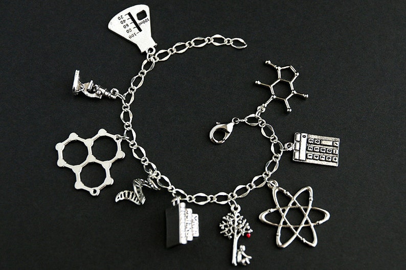 Science Bracelet. Physics Charm Bracelet. Biology Bracelet. Chemistry ...