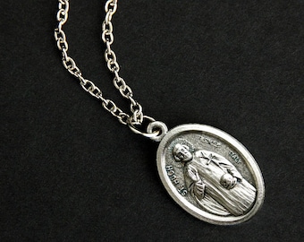 Saint Adrian Necklace. Catholic Saint Necklace. St Adrian | Etsy