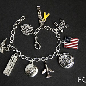 Military Bracelet. Military Charm Bracelet. Armed Forces Bracelet ...