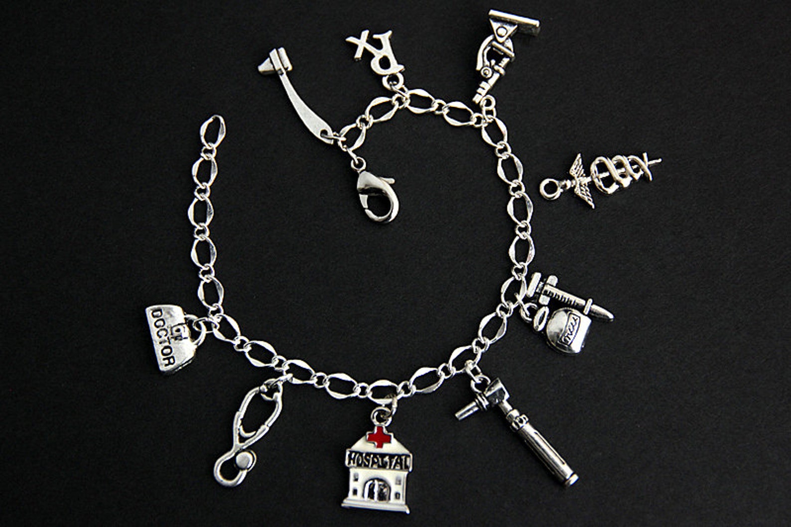 Doctor Bracelet. Doctor Charm Bracelet. Medical Doctor | Etsy