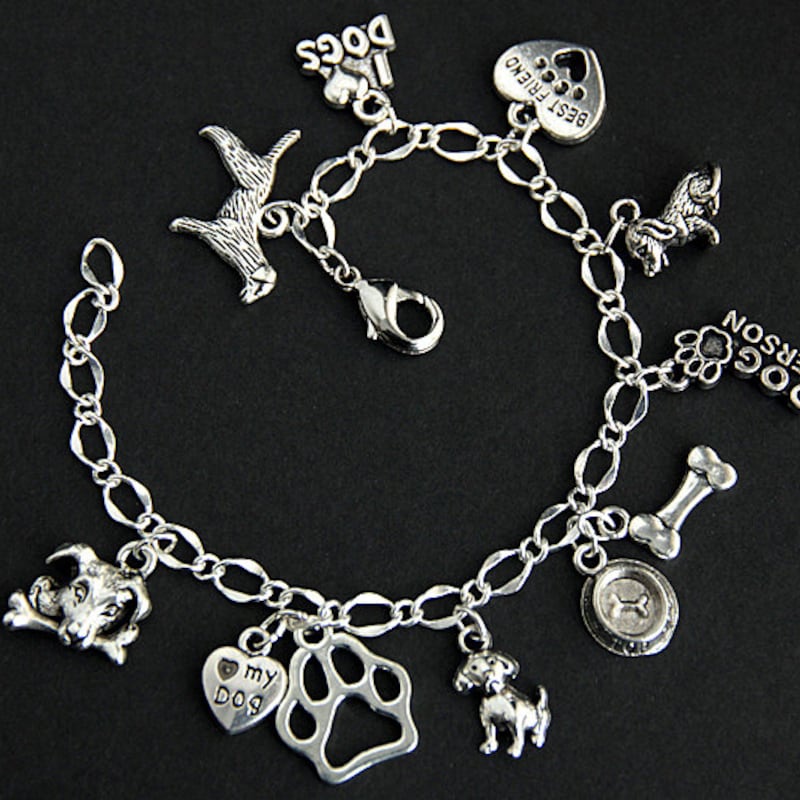 Dog Charm Bracelet - Etsy