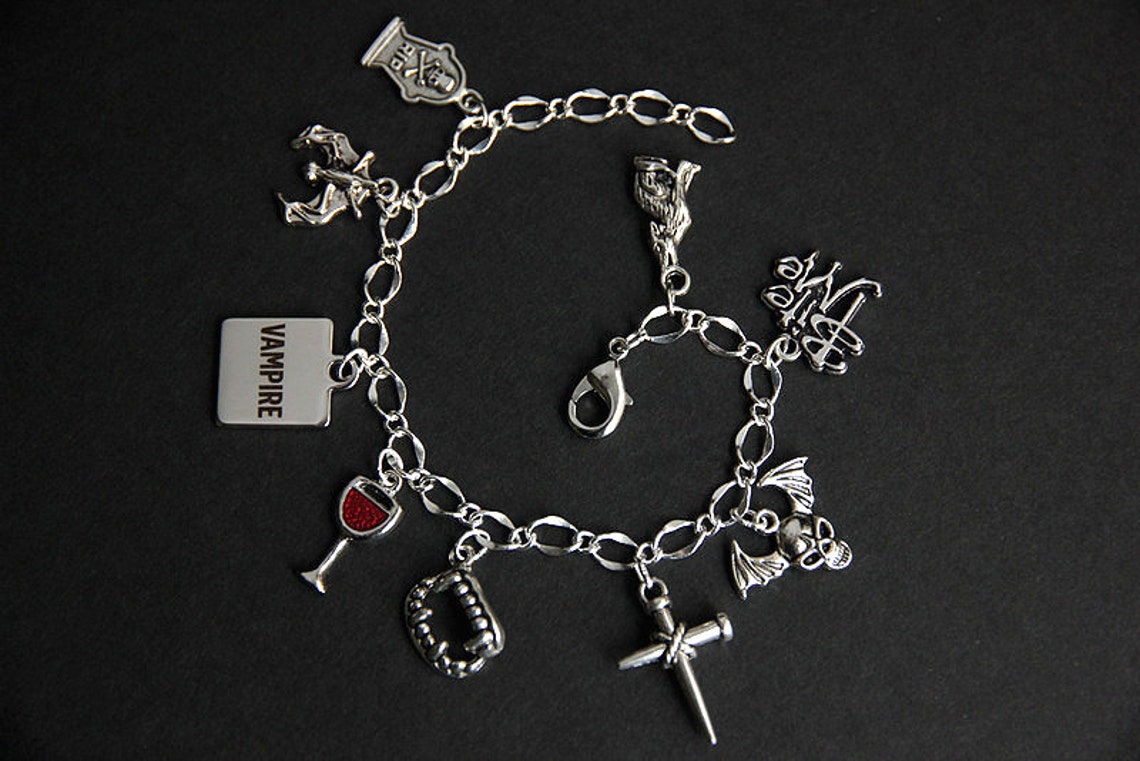Vampire Bracelet. Vampire Charm Bracelet. Gothic Bracelet. | Etsy