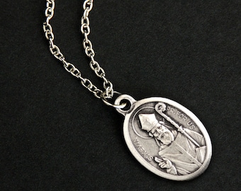 Saint Adrian Necklace. Catholic Saint Necklace. St Adrian | Etsy