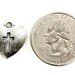 Heart Cross Charm. Cross Heart Charm. Add-on Charm for Bracelet Charm ...