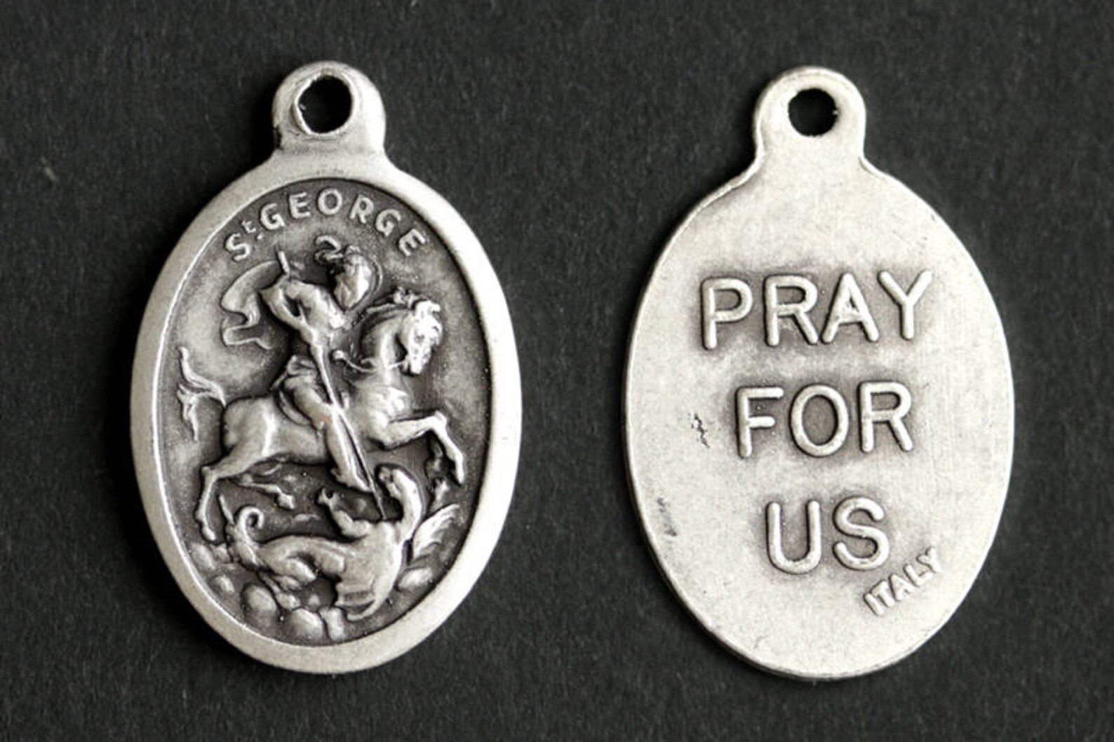 Saint George Necklace. Catholic Saint Necklace. St George - Etsy