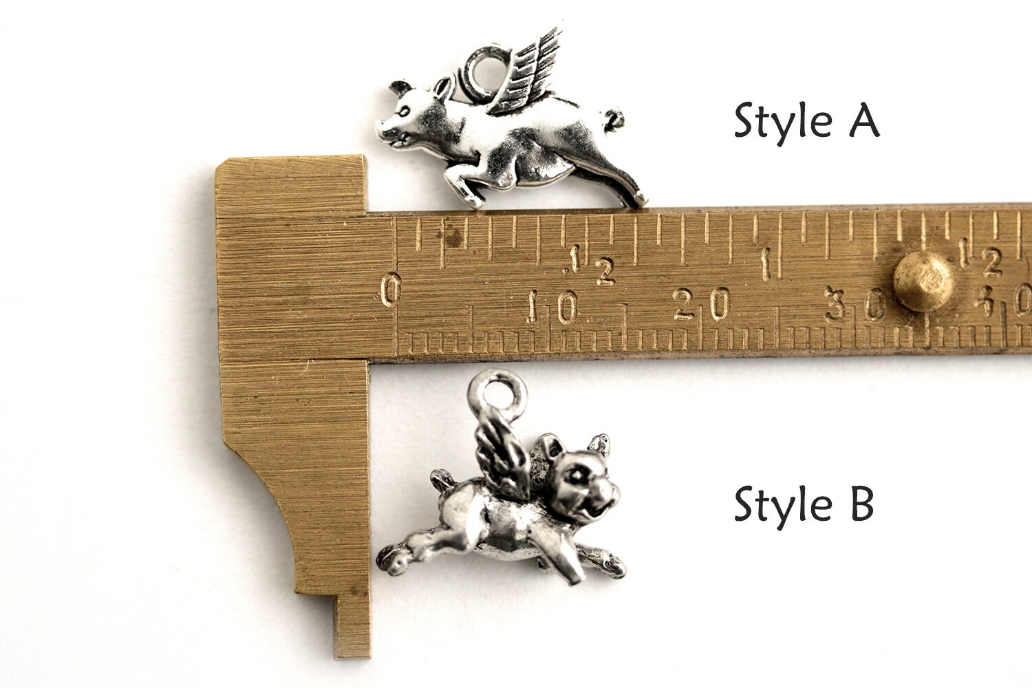 Flying Pig Charm. When Pigs Fly Charm. Add-on Charm for - Etsy