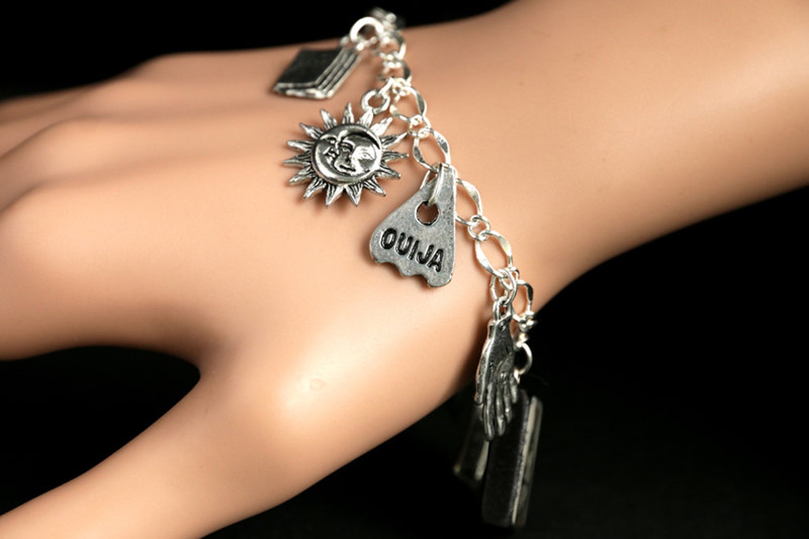 Tarot Bracelet. the Chariot Charm Bracelet. Divination Bracelet. Silver ...
