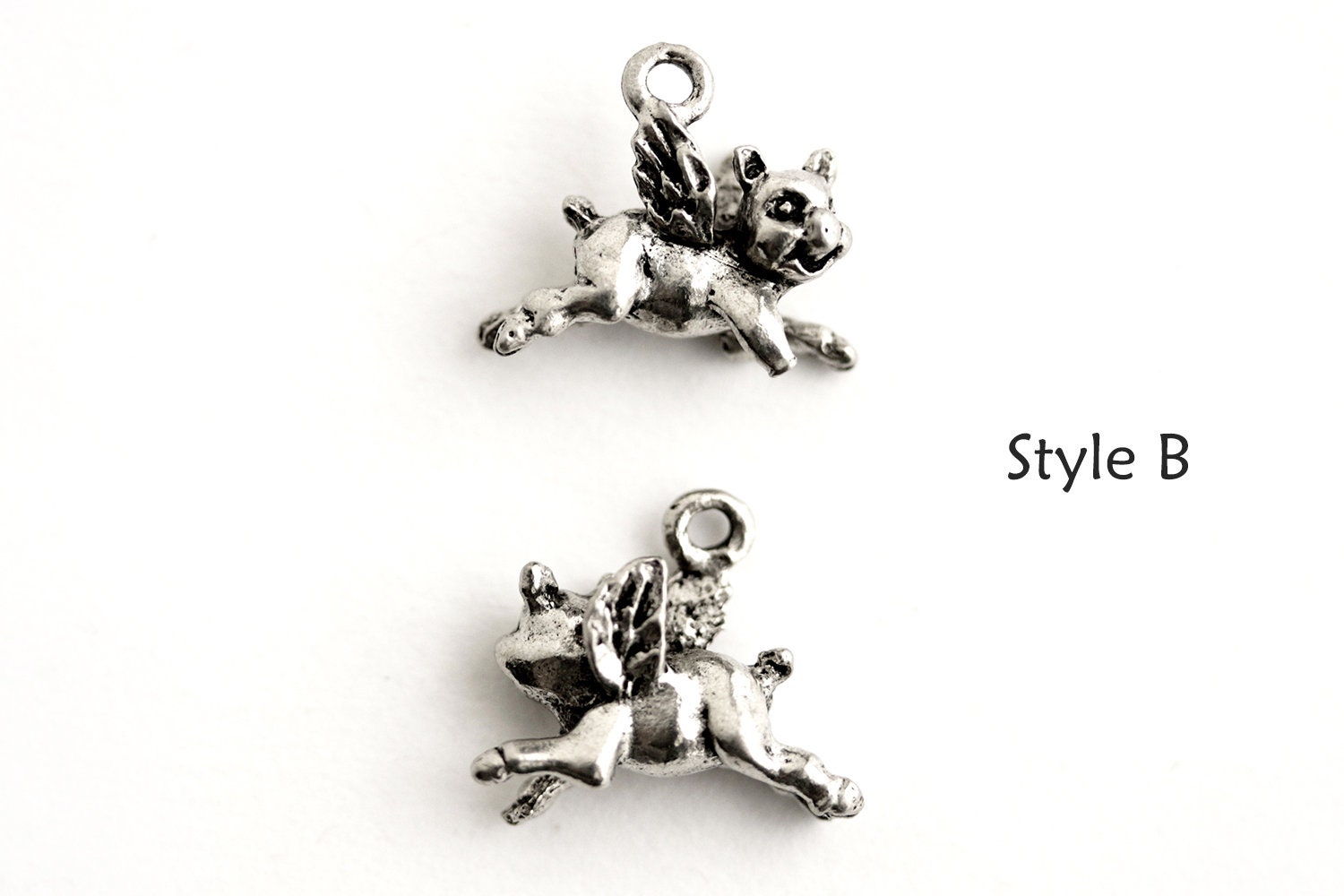 Flying Pig Charm. When Pigs Fly Charm. Add-on Charm for - Etsy