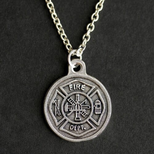Firefighter Necklace. Saint Florian Necklace. Catholic | Etsy Firefighter Necklace. Saint Florian Necklace. Catholic | Etsy