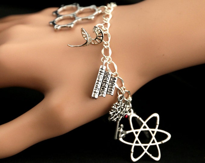 Science Bracelet. Physics Charm Bracelet. Biology Bracelet. Chemistry ...