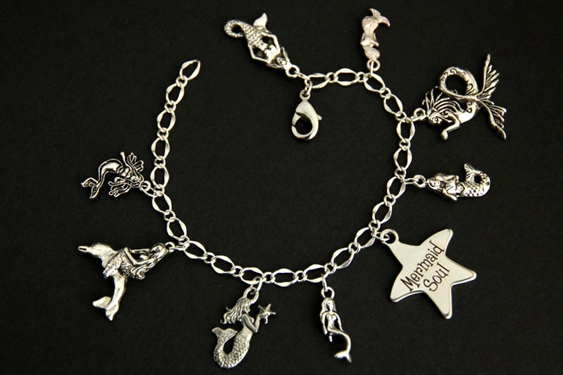 Mermaid Bracelet. Fairy Tale Charm Bracelet. Mermaid Soul Bracelet ...