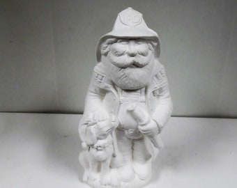 Nowell 1947 Ceramic Fireman Old Salt Santa Bisque ready to Paint - Etsy