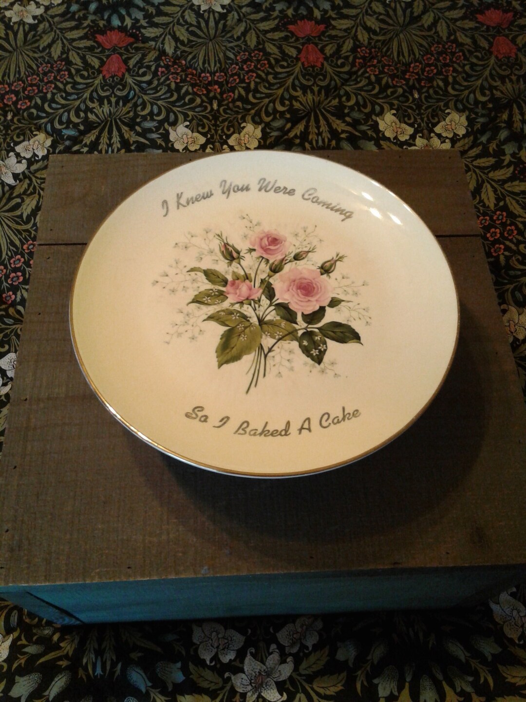 Vintage Cake Stand/1950s Pedestal Cake Plate by Cardinal China/i Knew ...