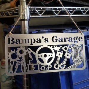 Mechanic Garage Wall Plaque Personalised With Name or Business. Classic ...