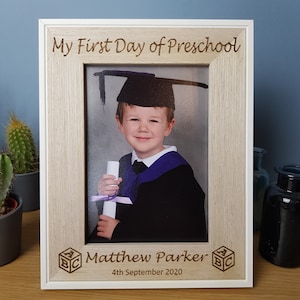 First Day of School Photo Frame, Personalised With Any Text, School ...
