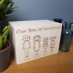Memory Box, Personalised Family Keepsake, Add Notes / Diary Entries of ...