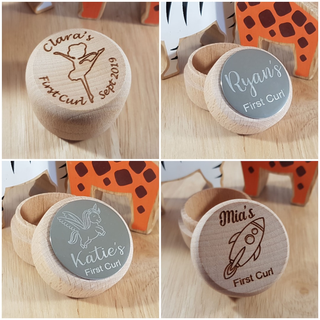 Personalised My First Curl Box First Haircut Keepsake - Etsy