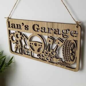 Mechanic Garage Wall Plaque Personalised With Name or Business. Classic ...