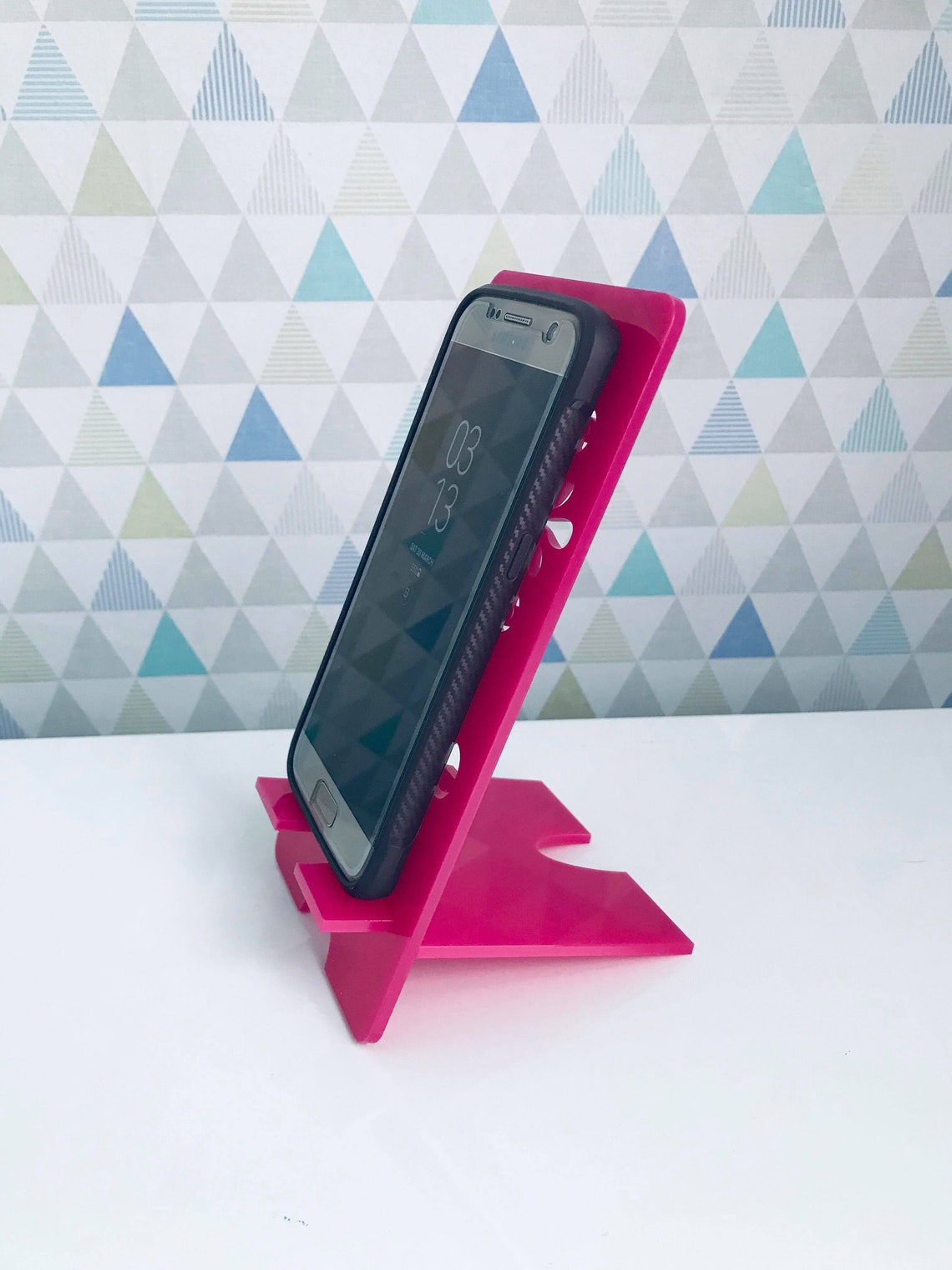 Mobile Phone Stand Personalised With Name and Initial - Etsy UK