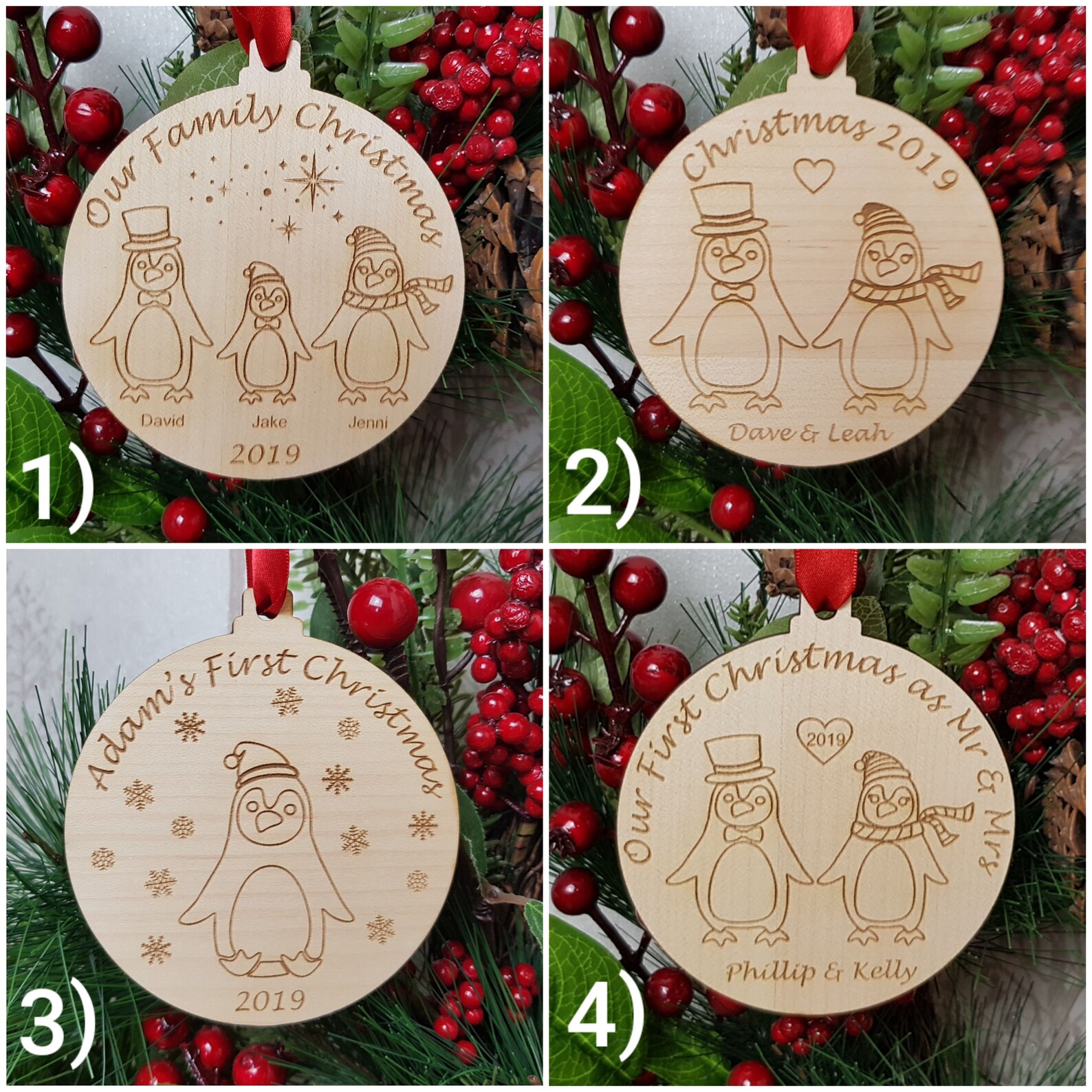 Snowflake Name Christmas Tree Decoration / Hanger / Ornament / - Etsy