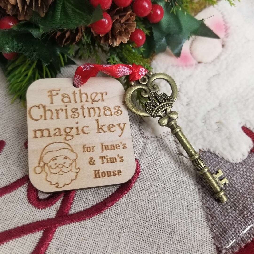 Santa's Magic Key, Personalised Special Key for Father Christmas, No ...