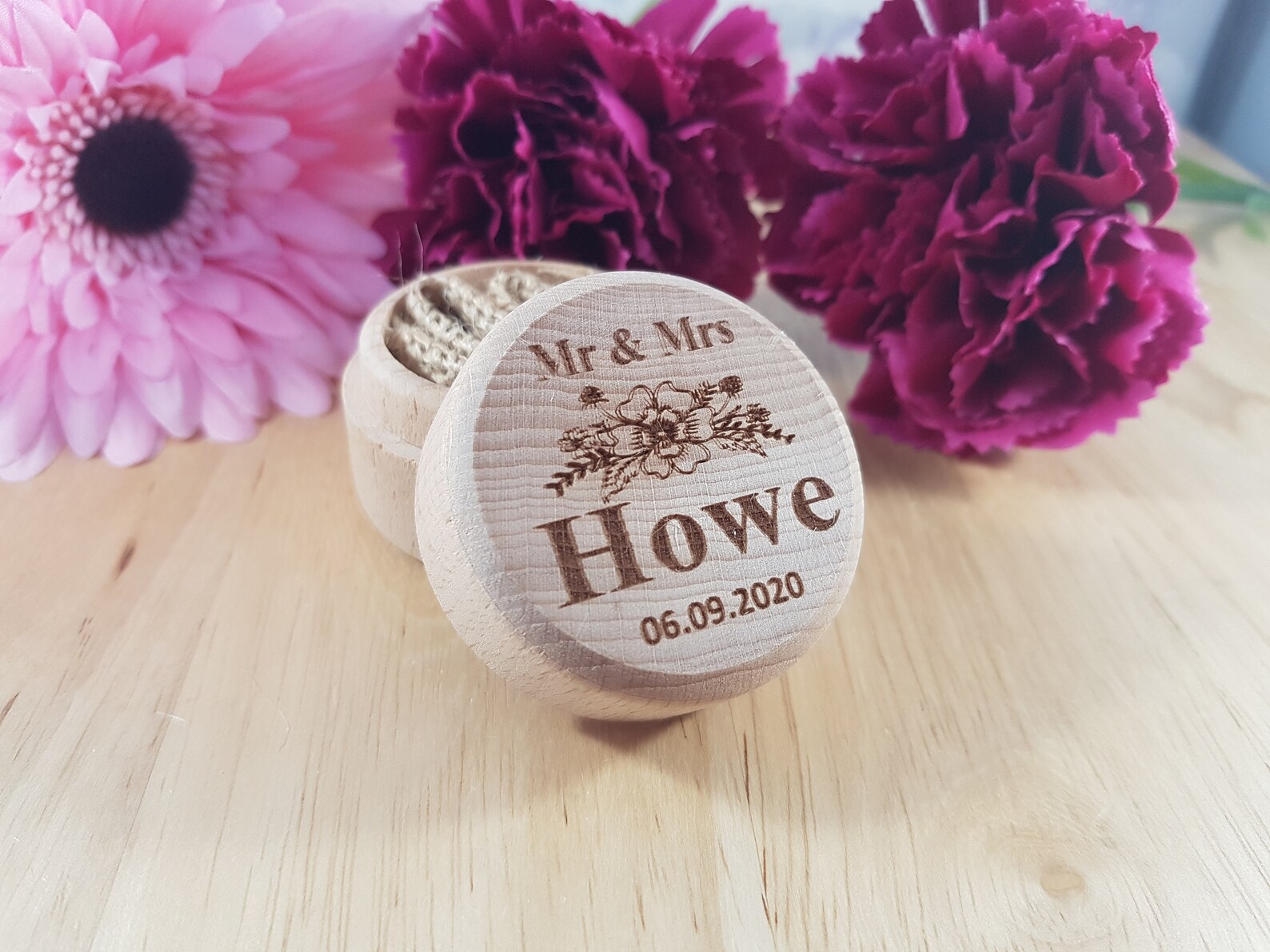 Personalised Proposal Engagement Ring Box, Will You Marry Me, Wooden ...