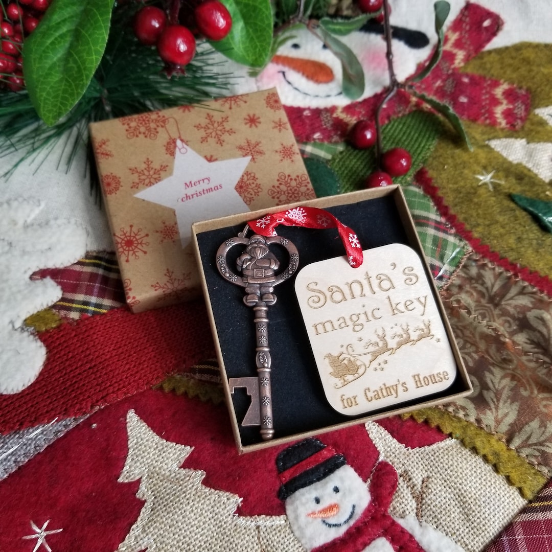 Personalised Magic Key for Santa, No Chinmey Special Key for Father ...