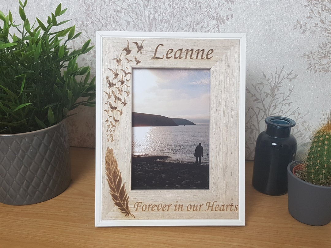Memorial Personalised Photo Frame, Lost Loved One, Wedding Memorial ...