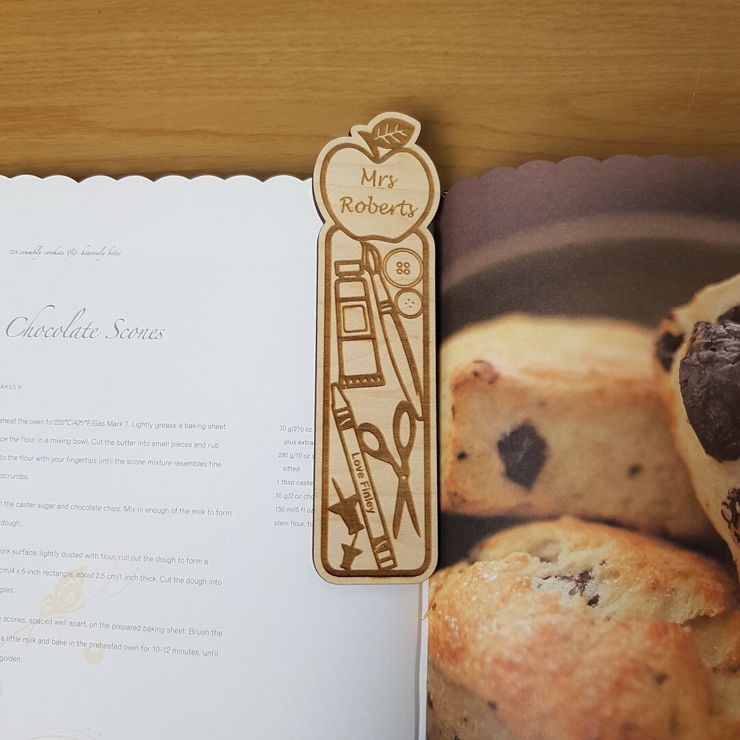 Teachers Bookmark End of Year Thank You Gift, Stationary Apple Design ...