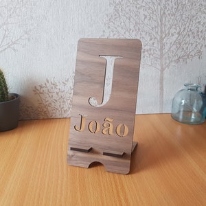 Mobile Phone Stand Personalised With Name and Initial - Etsy UK