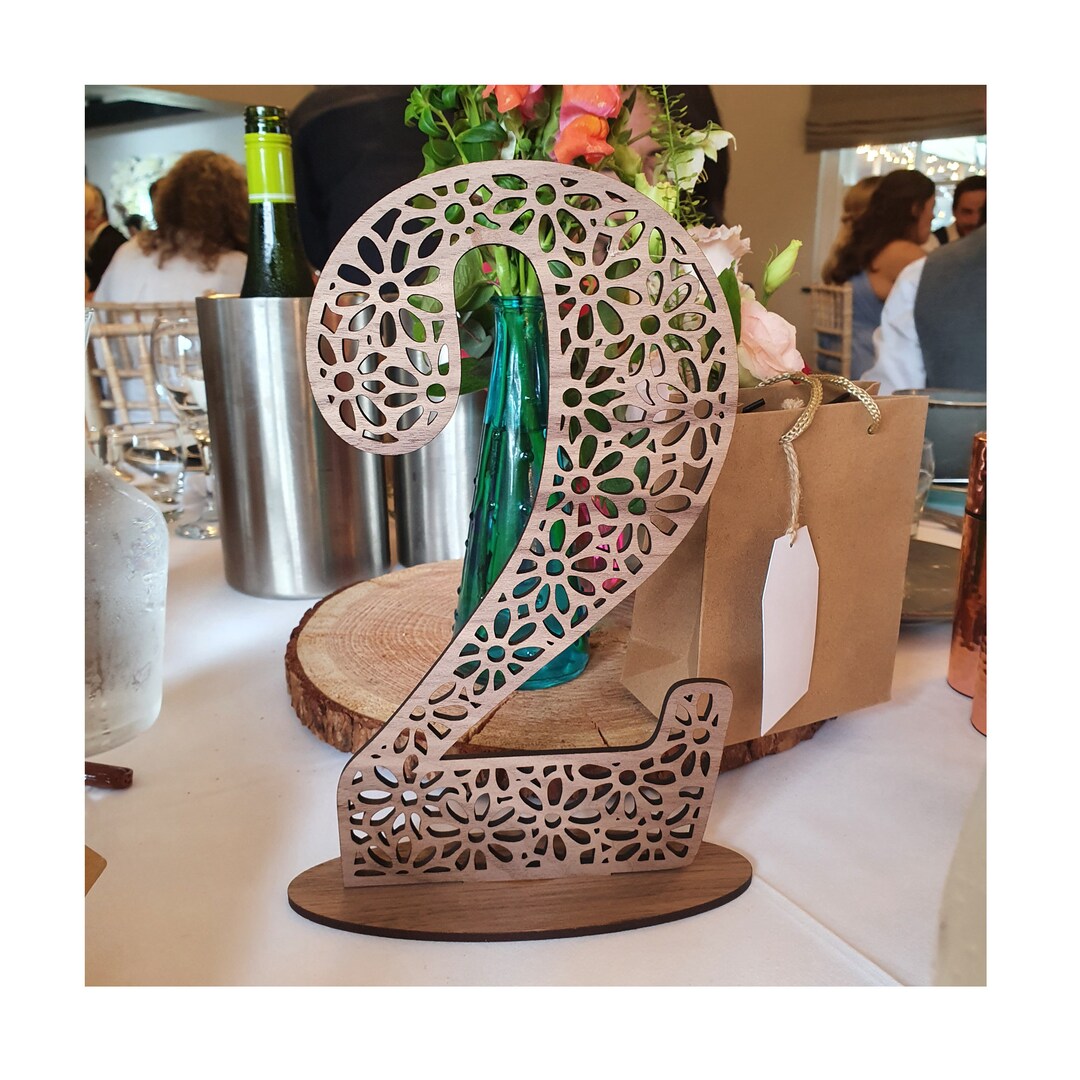 Wood Table Numbers, Extra Large Free Standing Wedding Table Plan, Cut ...