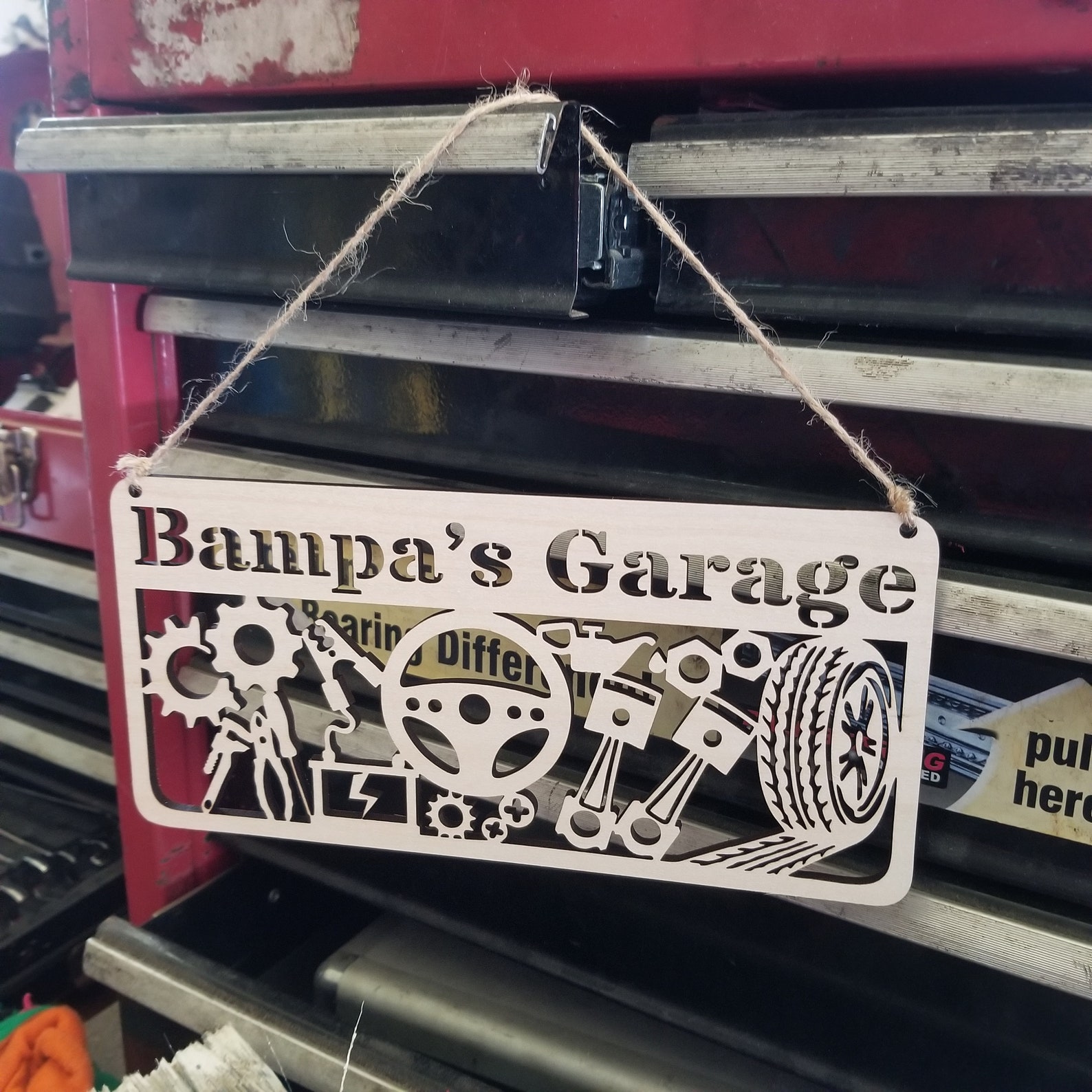 Mechanic Garage Wall Plaque Personalised With Name or Business. Classic ...
