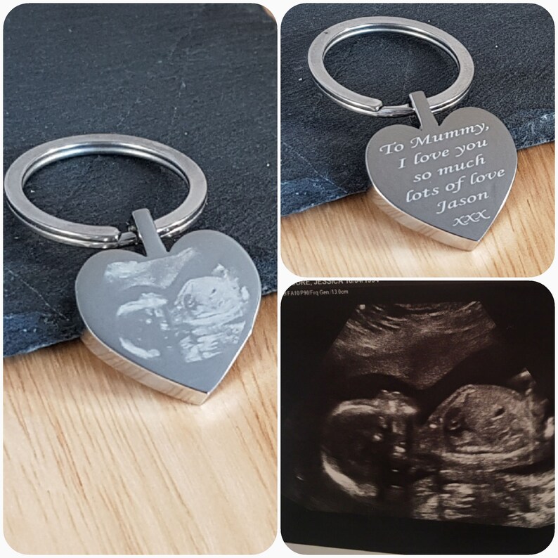 Baby Shower Gift Scan Photo 3D Scan Personalised Engraved | Etsy UK