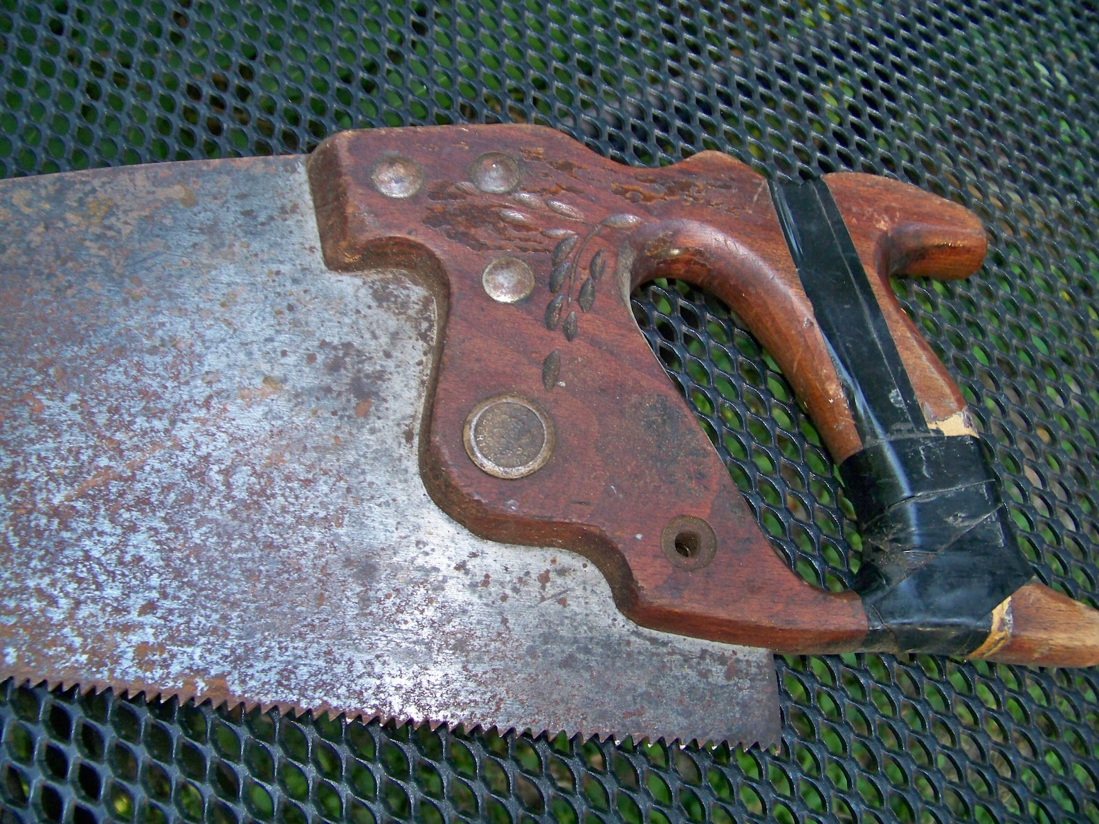 Antique Hand Saw Antique Tools Wheat Pattern Collectible Primtive ...